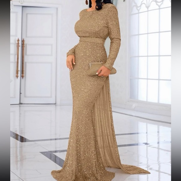 Dresses | Luxe April Cot Party Formal Evening Prom Wedding Mermaid Hem ...